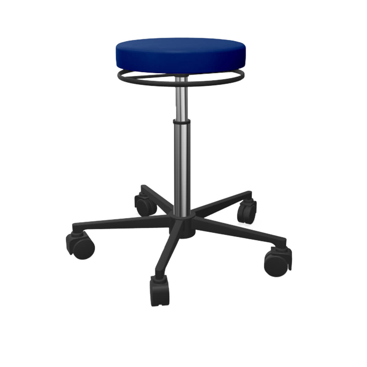 SCHMITZ medical varimed Drehhocker mit Kunststoff-Fußkreuz Ozeanblau ...